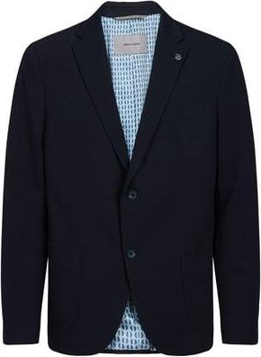 Pierre Cardin Blazer droit textur&eacute; en coton m&eacute;lang&eacute;