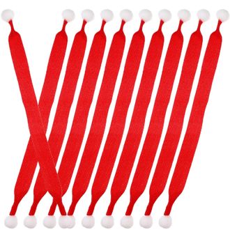 BESPORTBLE Alipis Kleiner Weihnachtsschals 20 St&uuml;ck aus Strickstoff Flexible Puppen und Weinflaschendekoration mit 22 Bommeln Selbstgemacht Bastelzubeh&ouml;r und Fes