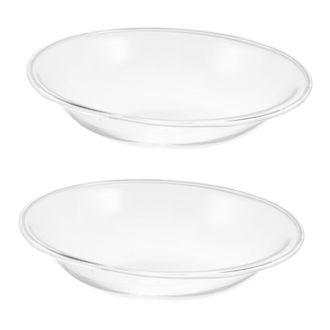 SOLUSTRE 2 Stück Duftwärmer Glas-öl-tablett mit Strohhut-Form Hitzebeständige Aromatherapie Schale Transparentes Wachsschmelz Ersatzteil Leicht zu Reinigen Pas