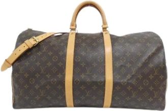 Louis Vuitton unisex, Pre-owned, Brun, Taille: ONE Size Sac Week-end Vintage en Toile Pre-owned