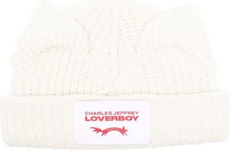 Charles Jeffrey Loverboy Loverboy by Charles Jeffrey, Homme, Accessoires, Beige, Taille: ONE Size Chunky Ears Beanie
