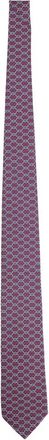 Ferragamo Homme, Accessoires, Multicolore, Taille: ONE Size 4 Zelig Gancini Print Silk Tie