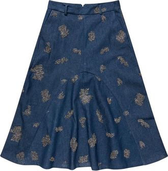 Munthe Jupe en jean - Femme - Jupes - Bleu - Taille: 42 FR