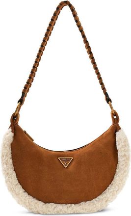 Guess Schultertasche Amita Hobo Bag Cognac hellbraun