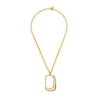 Jacquemus Oval Anh&auml;nger Halskette - - Accessories - Damen - Gelb - ONE SIZE