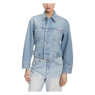 Calvin Klein Jeans Cinched Trucker Jacket - - Jackets - Damen - Blau - M