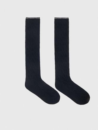 Maje Chaussettes Strass&eacute;es - Noir - Maje