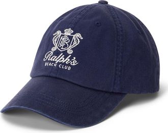 Ralph Lauren Cap aus Baumwolle mit Beach Club-Stickerei in