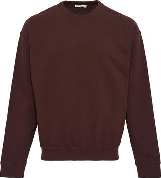 Jil Sander Sweatshirt mit Rundhalsausschnitt - Braun