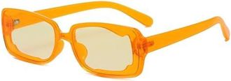 Generic Lunettes De Soleil Tendance &Agrave; Monture Fine For La Photographie De Rue, For Hommes Et Femmes, Id&eacute;ales For Les F&ecirc;tes Et Les Vacances.(Orange)