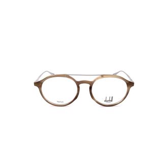Dunhill Homme, Accessoires, Beige, Taille: ONE Size Montures de Lunettes Rondes en Titane