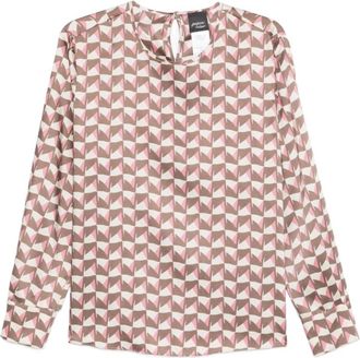 Marina Rinaldi Femme, Blouses et Chemises, Brun, Taille: 48 FR Blouses