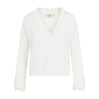 Ermanno Scervino Cardigan - Femme - Pulls - Blanc - Taille: 36 FR