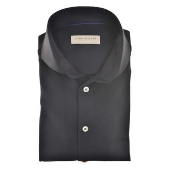 John Miller Homme, Chemises, Noir, Taille: S Chemise Slim Fit