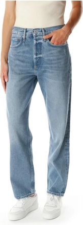 A Gold E Femme, Jeans, Bleu, Taille: W31 Jean ample taille haute ann&eacute;es 90