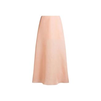 Alberta Ferretti Femme, Jupes, Rose, Taille: 40 FR Jupe Longue en Organza de Soie