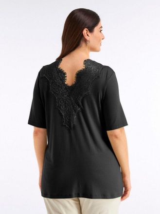 Sheego T-Shirt Halbarmshirt Kurzarm