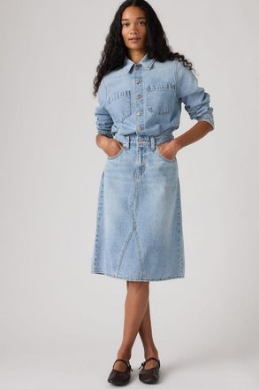 Levi's Long Sleeve A Line Western Jumpsuit - Femme - Bleu / Pricey Icey - 2XS