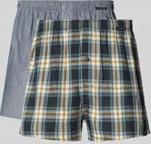 Schiesser Regular Fit Boxershorts aus reiner Baumwolle im 2er-Pack