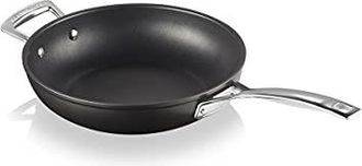 LE CREUSET Sauteuse en Aluminium Forgé, 26 cm, Anthracite/Argenté,51101260010202