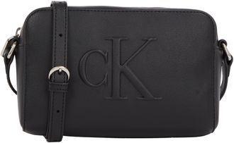 Calvin Klein Damen Umh&auml;ngetasche Sculpted Camera Bag mit Logo, Schwarz (Black), Einheitsgr&ouml;&szlig;e