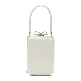 Self Portrait Femme, Sacs, Blanc, Taille: ONE Size Croc Leather Micro Bag