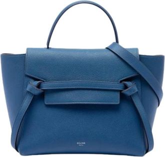 Celine Pre-owned Vintage Satchel - Femme - Pre-owned - Bleu - Taille: ONE Size