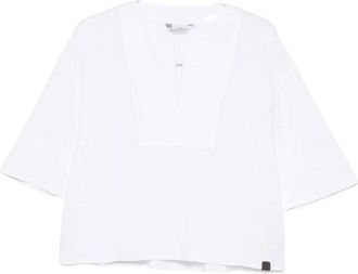 Max Mara Femme, Blouses et Chemises, Blanc, Taille: 40 FR Blouses