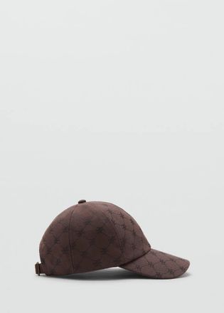 Mango Casquette imprim&eacute;e logo chocolat - Femme - Taille unique - MANGO