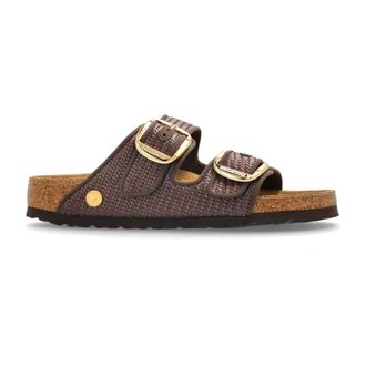 Birkenstock Arizona Big Buckle Raffia - - Shoes - Damen - Braun - 37 EU