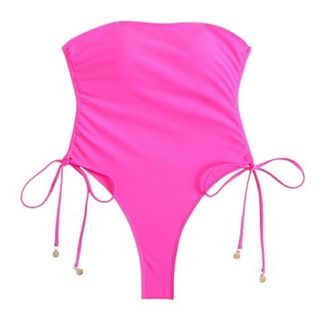 Generic Maillot de bain bandeau pour femme athl&eacute;tique couleur unie maillots de bain vacances dos nu sport imprim&eacute; maillot de bain dos nu vacances dames v&ecirc;teme
