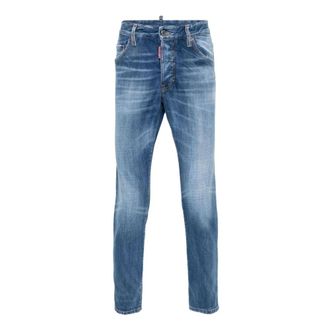 Dsquared2 Blaue Skinny Jeans aus Denim mit Distressed-Details - - Jeans - Herren - Blau - S