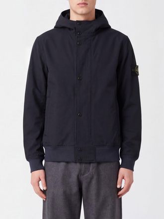 Stone Island Blouson bomber &agrave; capuche en tissu technique stretch d&eacute;perlant