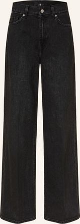7 For All Mankind Wide Leg Jeans Lotta schwarz