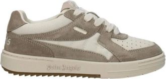 Palm Angels Femme, Chaussures, Beige, Taille: 36 EU Baskets en Tissu Beige avec Logo