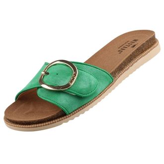 Mustang Jeans Mustang Damen Pantoletten Gr&uuml;n EU 40