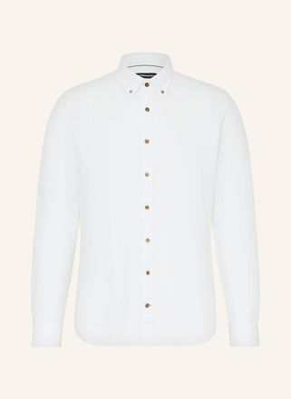 Strokesman's Strokesmans Hemd Regular Fit Mit Leinen weiss