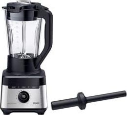Braun Standmixer PowerBlend 7 JB7550BK, Mixer mit dreieckigem Glasbehälter, 10 Geschwindigkeiten + Pulsfunktion, PrecisionCrush-Klinge, Reinigungsprogramm, 