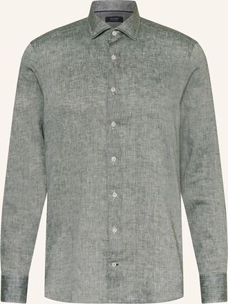 Olymp Olymp Signature Leinenhemd Tailored Fit gruen