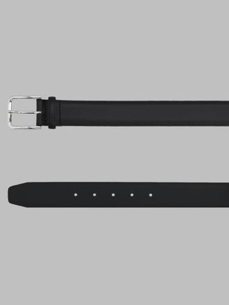 HUGO BOSS Mens Leather Belt Navya-St Black Cowhide