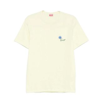 Kenzo T-shirt ajust&eacute; brod&eacute; de tulipes - Homme - Tops - Vert - Taille: 2XL