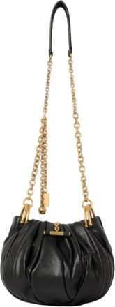 Chlo&eacute; Femme, Sacs, Noir, Taille: ONE Size Sac bandouli&egrave;re Pliss&eacute; avec cha&icirc;ne