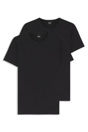 BOSS Herren Round Neck T-Shirt, 2er Pack Modern, Black, L