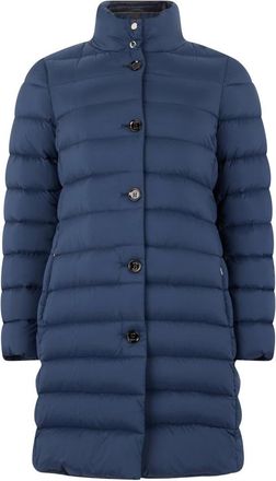 Moorer Veste matelass&eacute;e longue Aphelia - Femme - Manteaux - Bleu - Taille: 36 FR