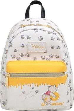 Hot Topic Loungefly Disney Winnie lourson Mini sac &agrave; dos, motif abeilles et miel, beige, mini, Moderne
