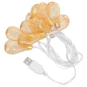 BESPORTBLE LED Wasserfall Lichterkette Warmwei&szlig;e LED Wasserdrop Lampen f&uuml;r Innen Boho Dekoration Garten Terrasse Party Schlafzimmer USB stromversorgung