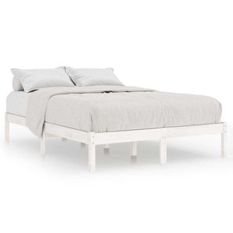 vidaXL Vidaxl - Giroletto Bianco In Legno Massello 135x190 Cm Double