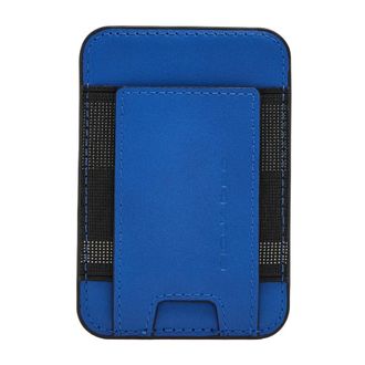 Piquadro Porte-cartes rigide en cuir MagSafe avec protection Rfid - Homme - Accessoires - Bleu - Taille: ONE Size