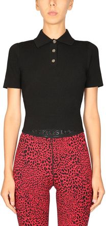Michael Michael Kors Logo-Button Polo Shirt - Black