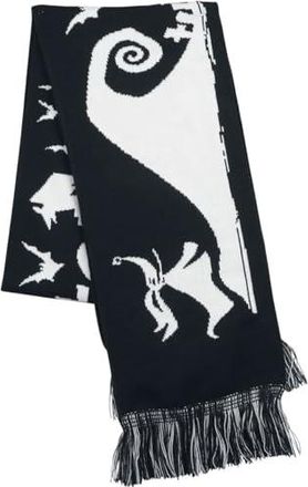 The Nightmare Before Christmas LÉtrange Noël De Monsieur Jack King Jack Homme Écharpe noir/blanc 100% Polyacrylique